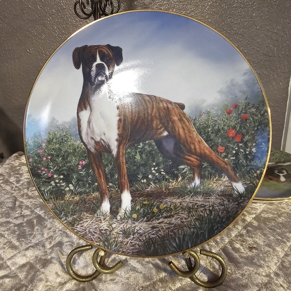 Danbury Mint | Art | Boxer Danbury Mint Standing Proud Collectors Plate ...